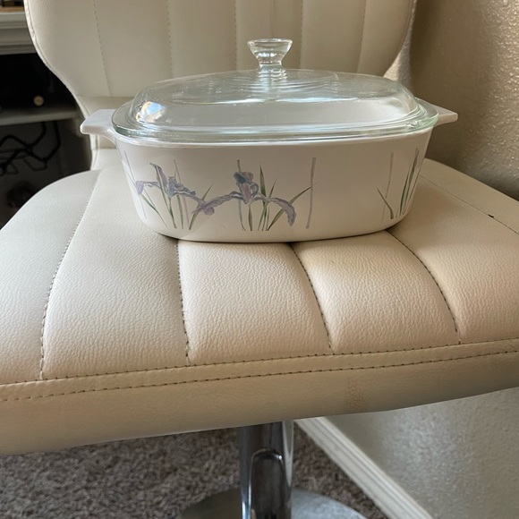 Corningware | Kitchen | Vintage Corning Ware Shadow Iris Casserole Dish ...
